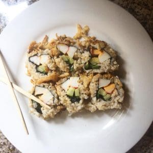 California Crunch Sushi Roll - FlyPeachPie
