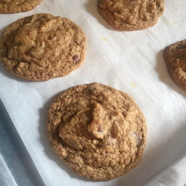 Healthier Chocolate Chip Cookies - FlyPeachPie