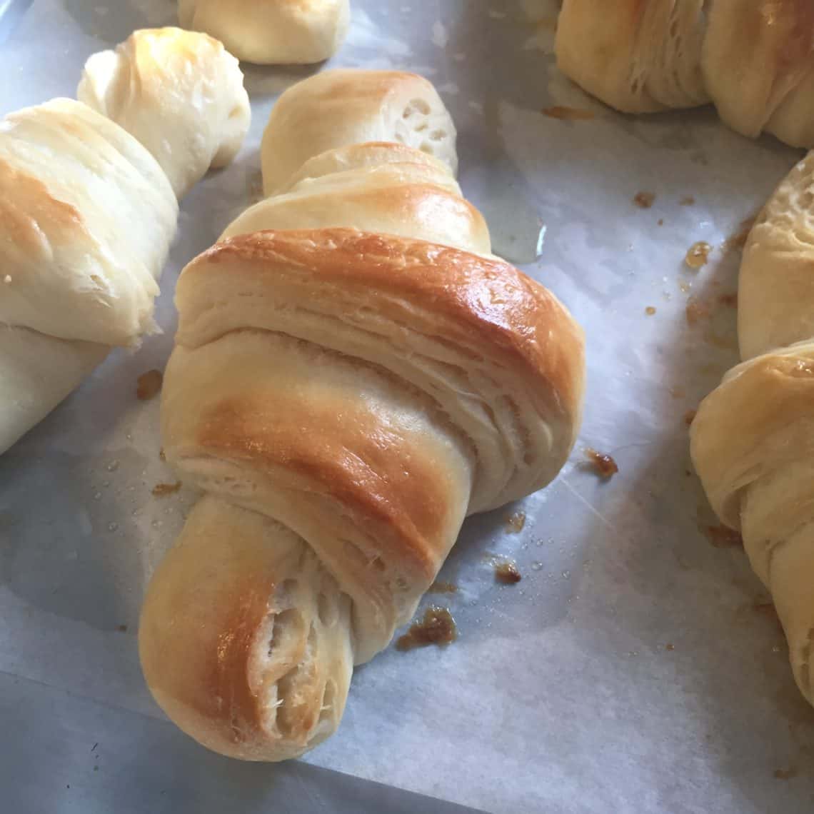Butter Croissant Rolls - FlyPeachPie