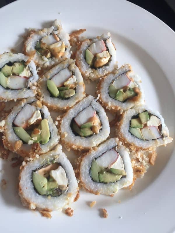 California Crunch Sushi Roll - FlyPeachPie