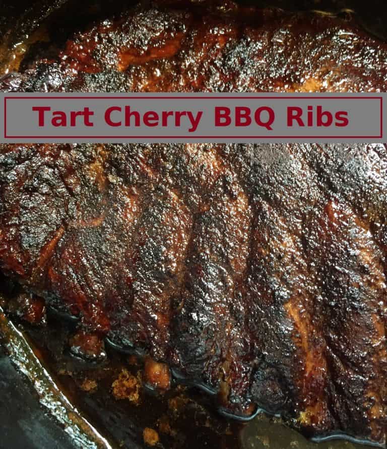 Tart Cherry BBQ Ribs - FlyPeachPie
