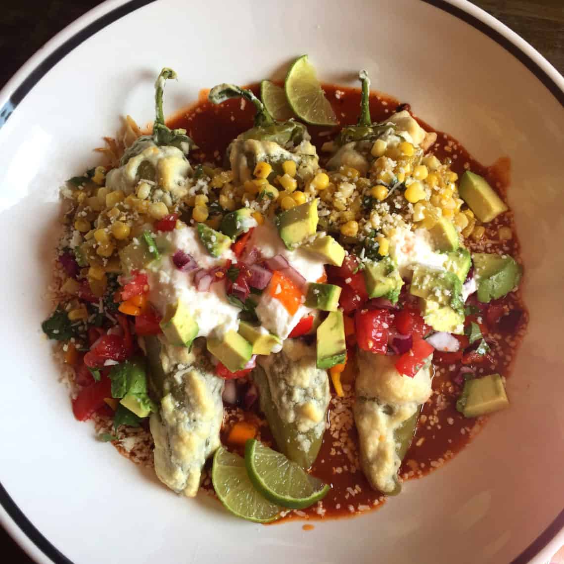 Healthy Baked Chicken Stuffed Chili Rellenos - FlyPeachPie