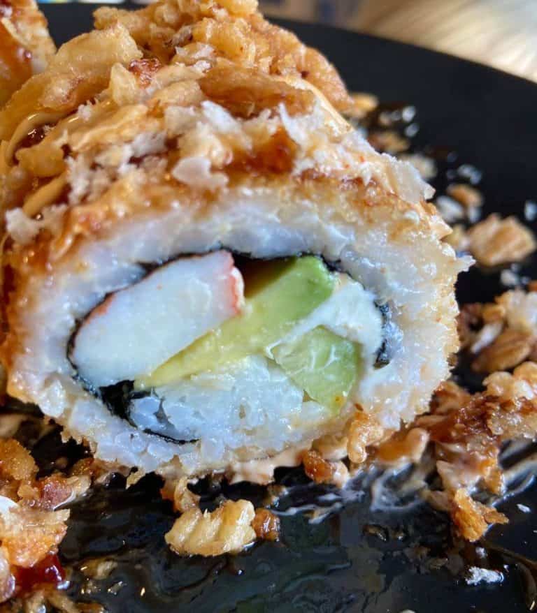 Fried California Sushi Roll - FlyPeachPie