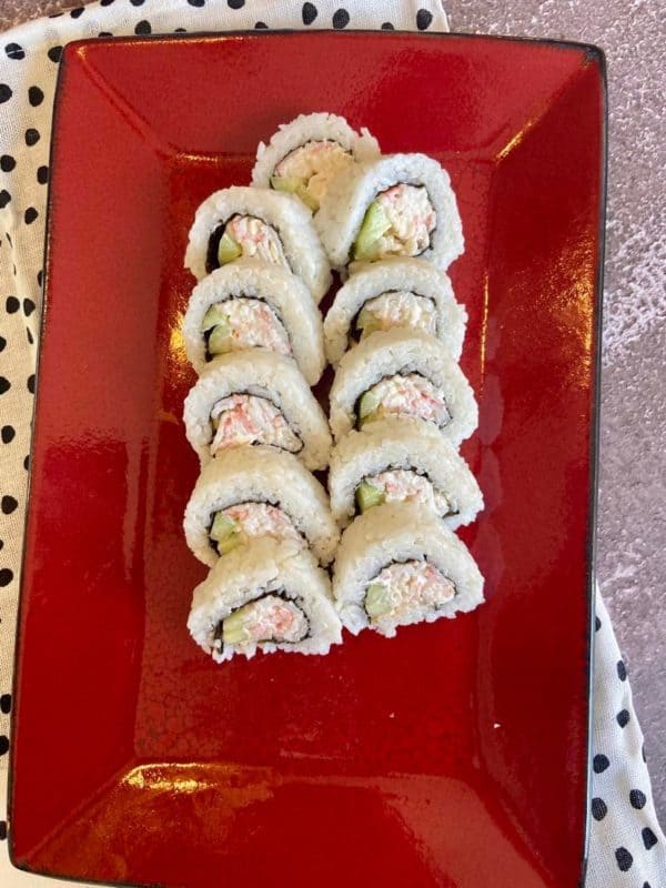 California Crunch Sushi Roll - FlyPeachPie