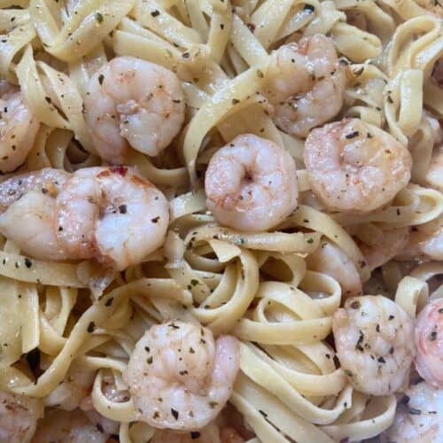 Wineless Shrimp Scampi Recipe - FlyPeachPie