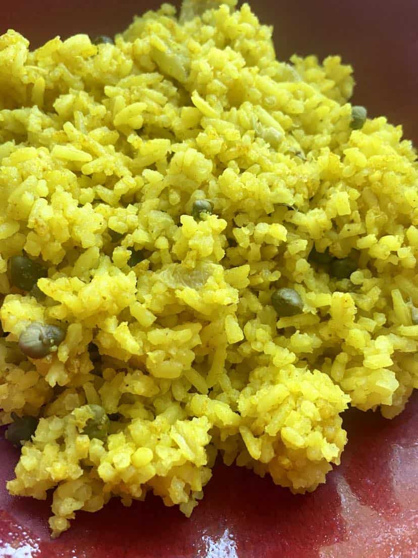 Easy Yellow Rice - FlyPeachPie