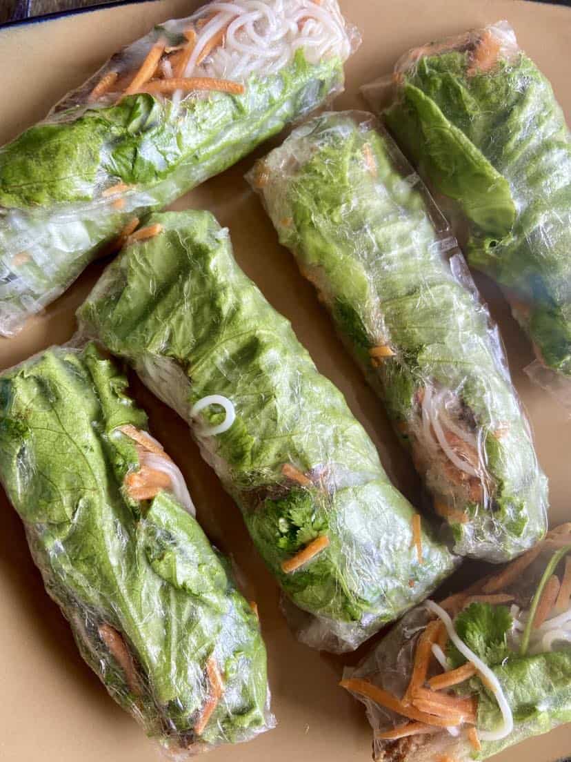 Butter Beef Spring Rolls - FlyPeachPie