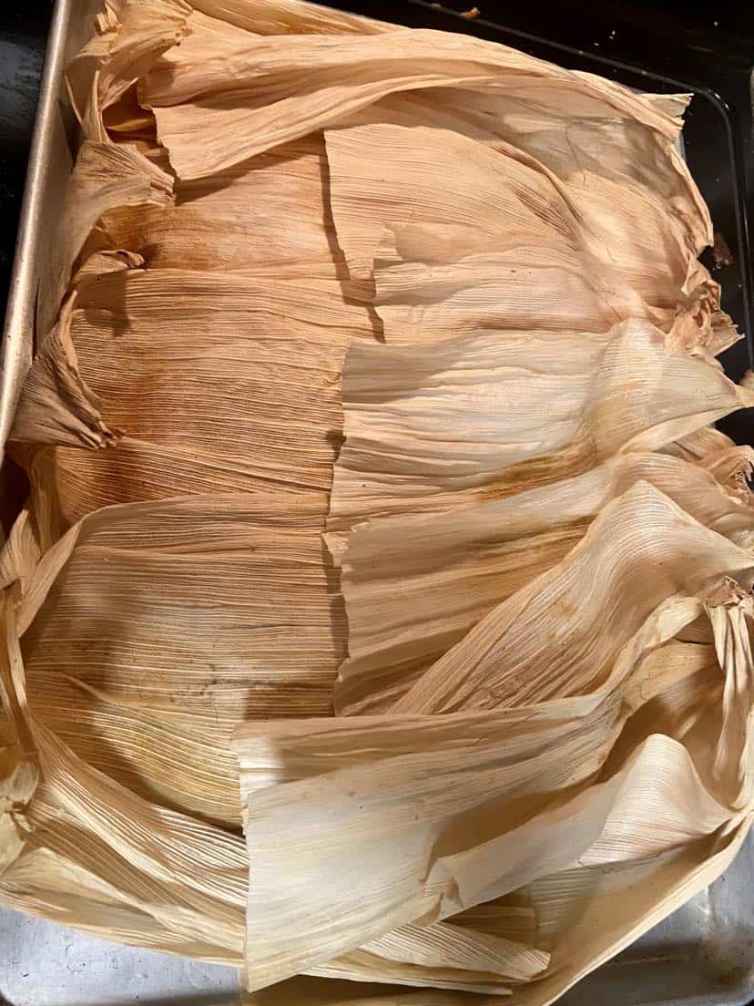 Sheet Pan Chicken Tamales - FlyPeachPie