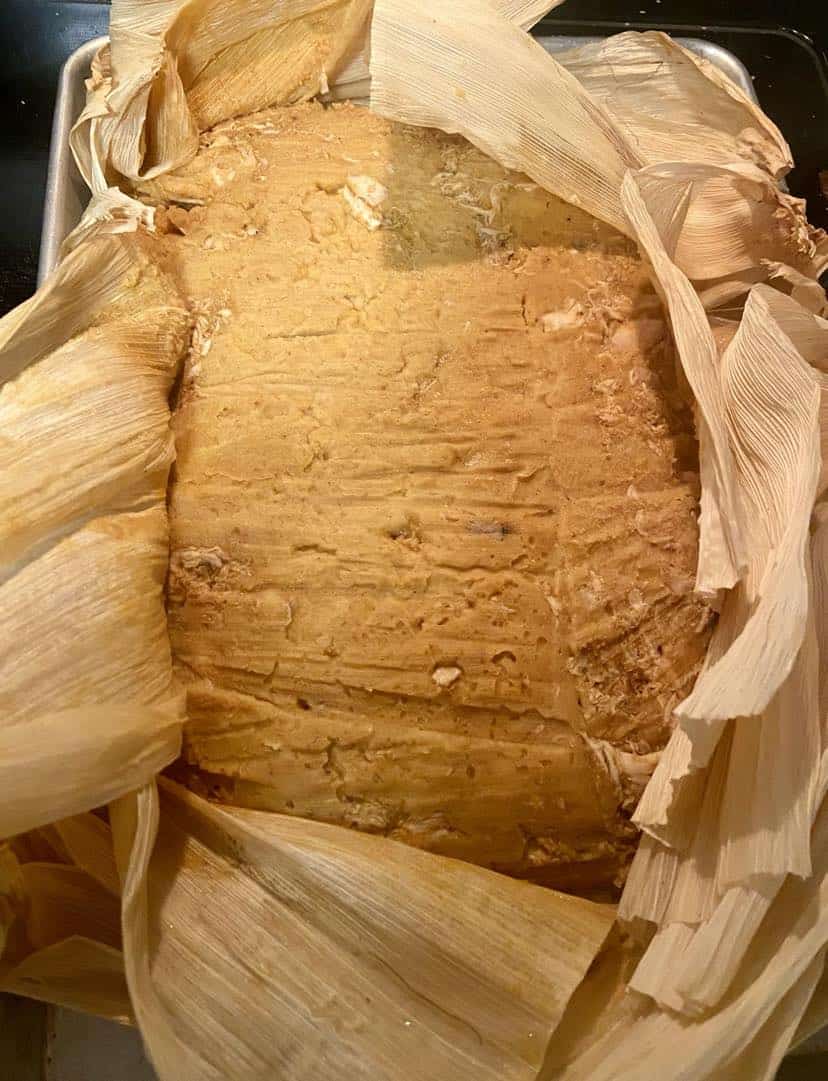 Sheet Pan Chicken Tamales - FlyPeachPie