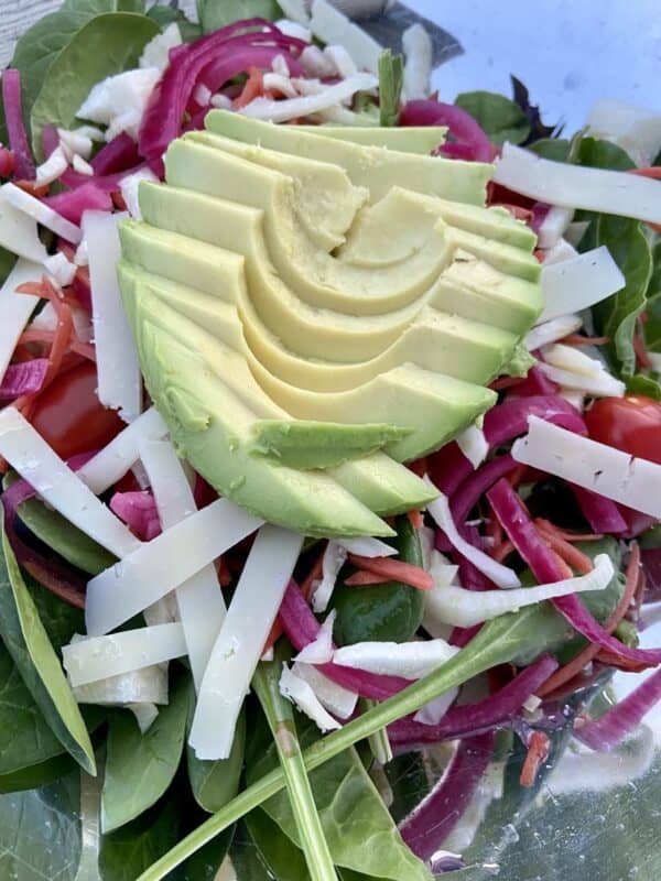 Veggie Chef Salad - FlyPeachPie