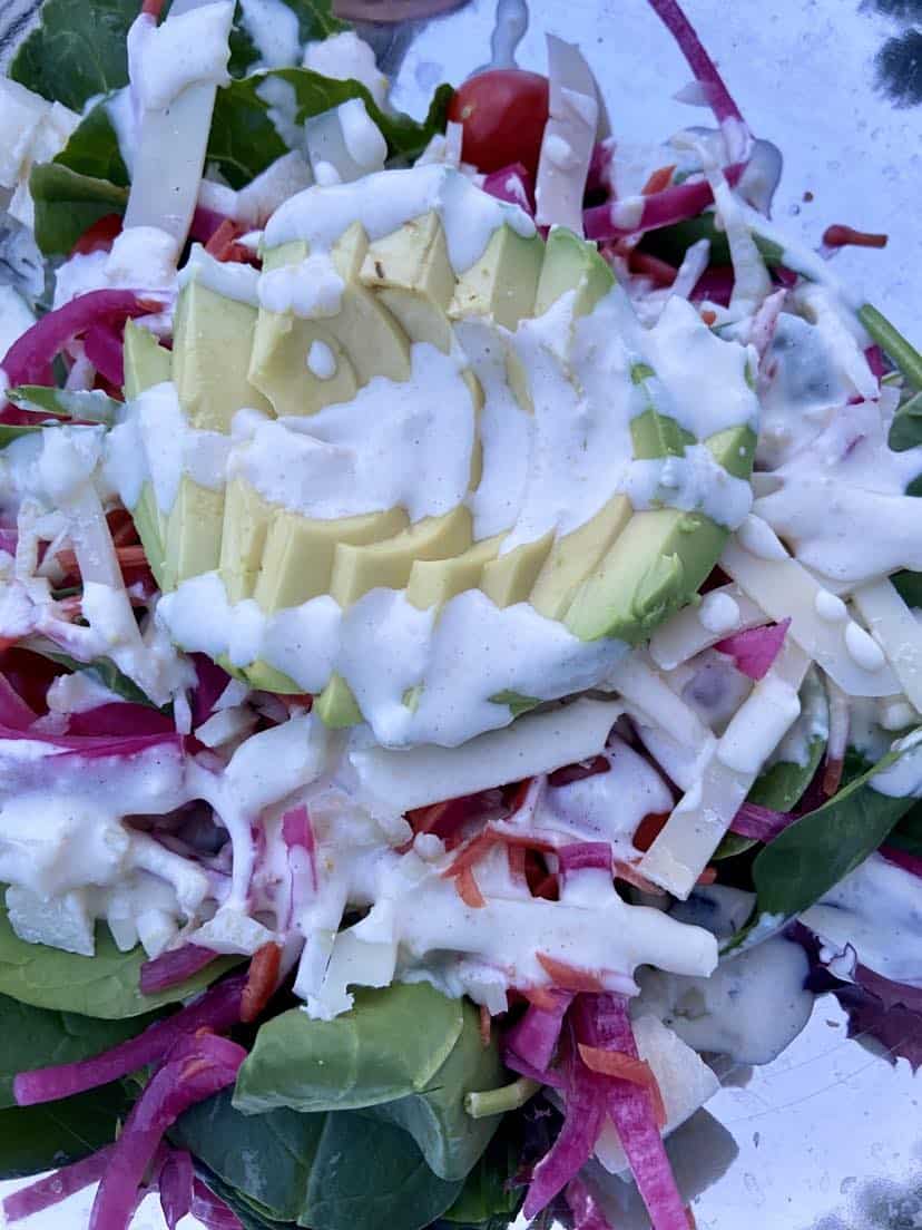 Veggie Chef Salad - FlyPeachPie