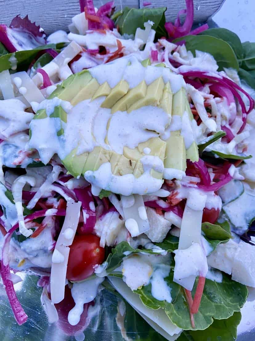 Veggie Chef Salad - FlyPeachPie