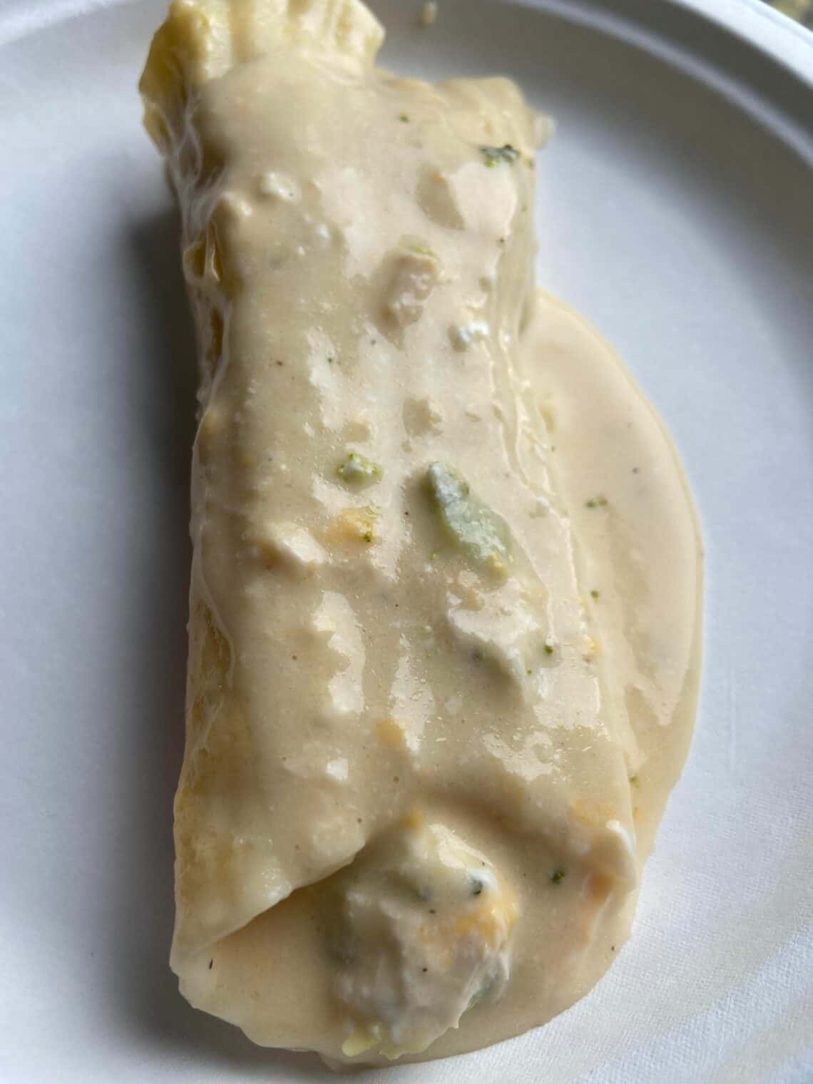 Cheesy Chicken Broccoli Stuffed Manicotti - FlyPeachPie