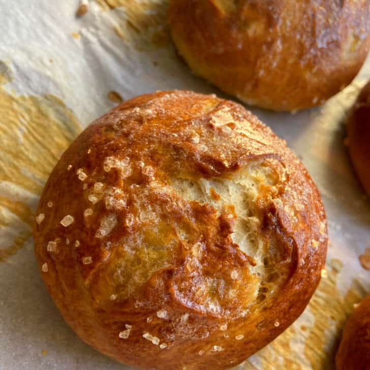 The Best Homemade Soft And Chewy Pretzel Buns Recipe - FlyPeachPie