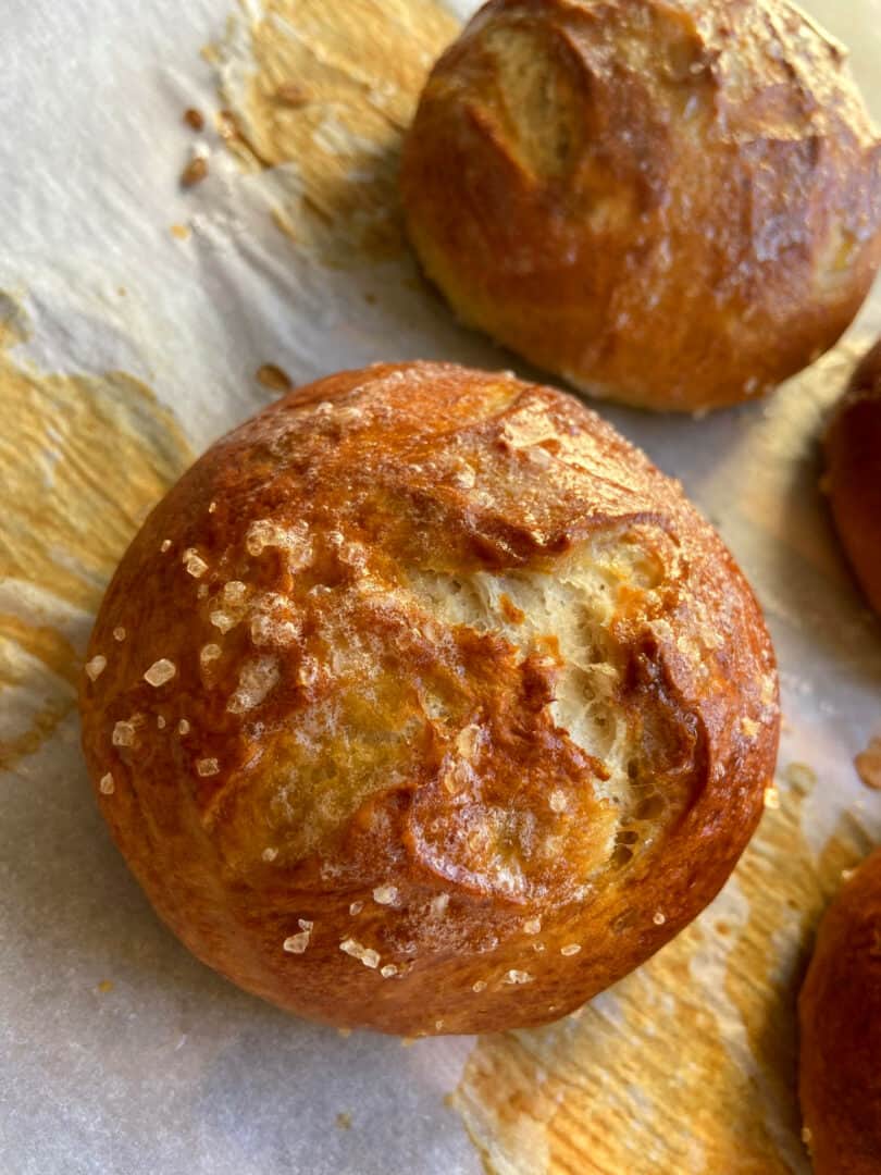 The Best Homemade Soft And Chewy Pretzel Buns Recipe - FlyPeachPie