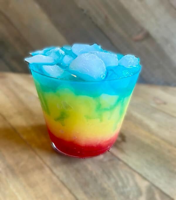 Rainbow Paradise Mocktail Recipe - FlyPeachPie