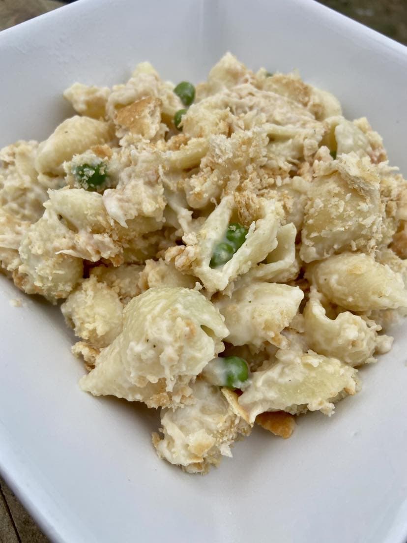 Cheesy Ranch Dressing Chicken Baked Shells Pasta Recipe - FlyPeachPie