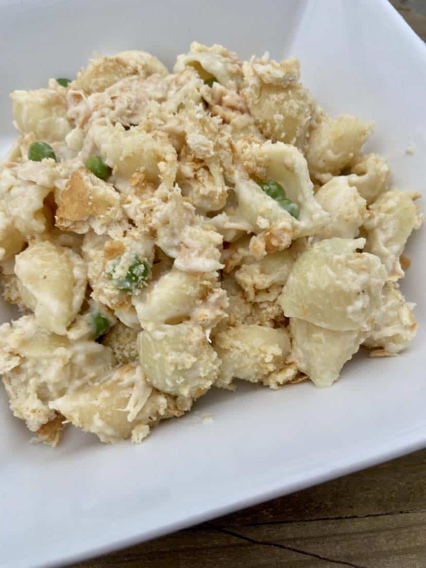 Cheesy Ranch Dressing Chicken Baked Shells Pasta Recipe - FlyPeachPie